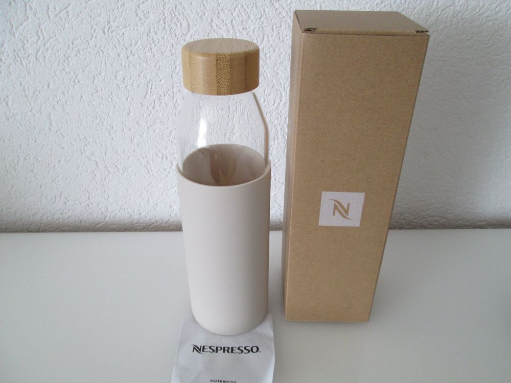 Nespresso Glasflasche / Trinkflasche, 0.5 Liter, neu (Neu (gemäss ...