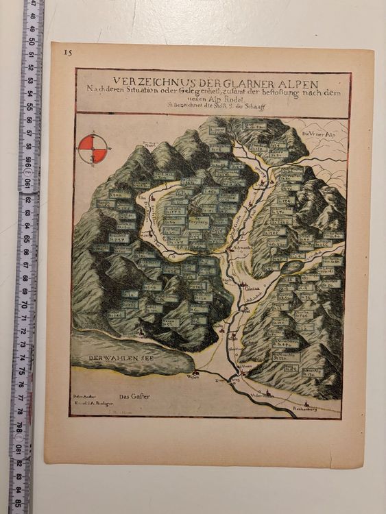 Verzeichnis Glarner Alpen + Zeichnung (Gebraucht) in Pfäffikon ZH für CHF 2 – mit Lieferung auf ...