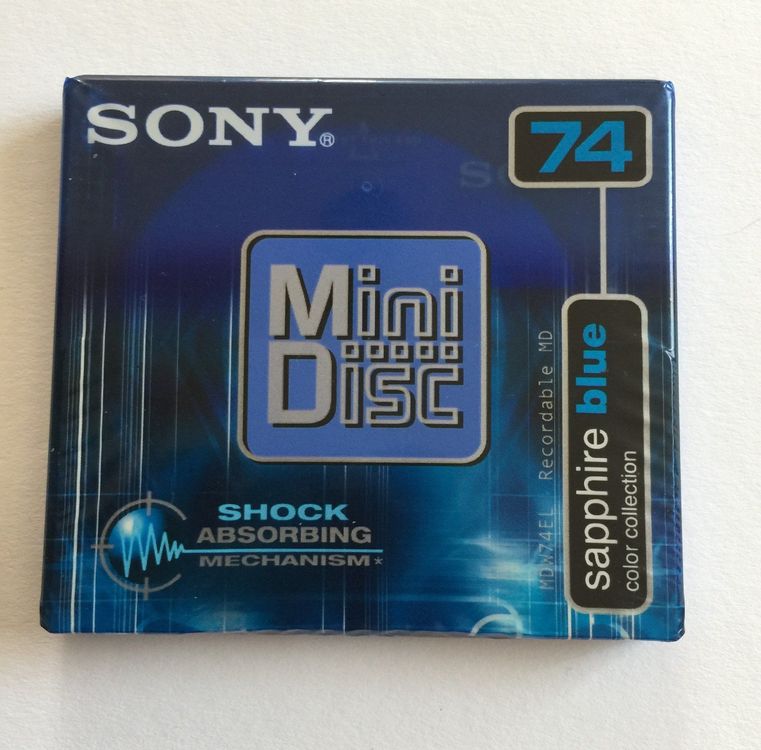 Sony Minidisc 74 Saphire Blue OVP (Neu und originalverpackt) in ...