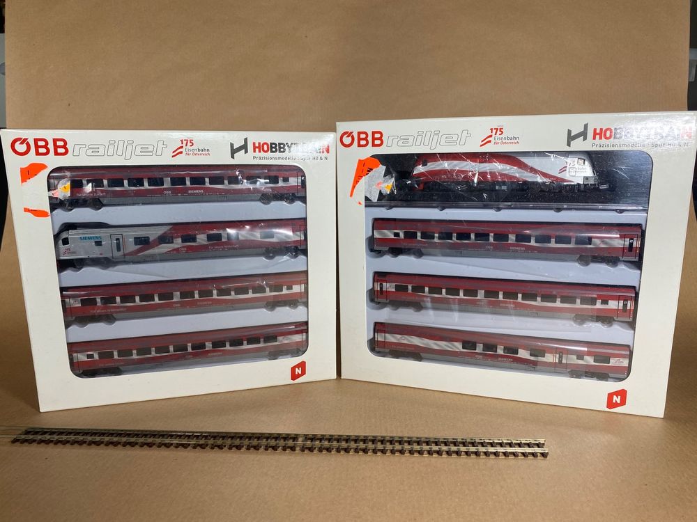 Hobbytrain ÖBB Railjet Zugkomposition Spur N Modelleisenbahn (Gebraucht ...