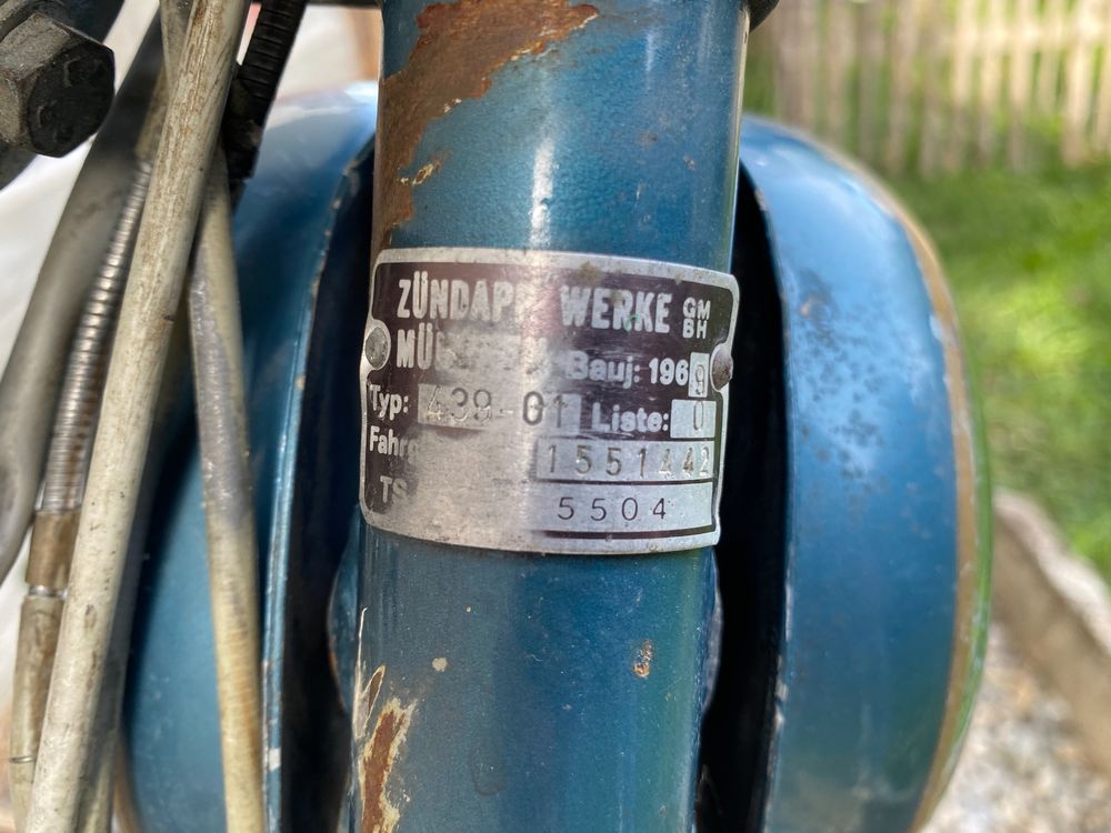 Zundapp 2hg TS5504 (Gebraucht) in Yvonand für CHF 1999 – nur Abholung ...
