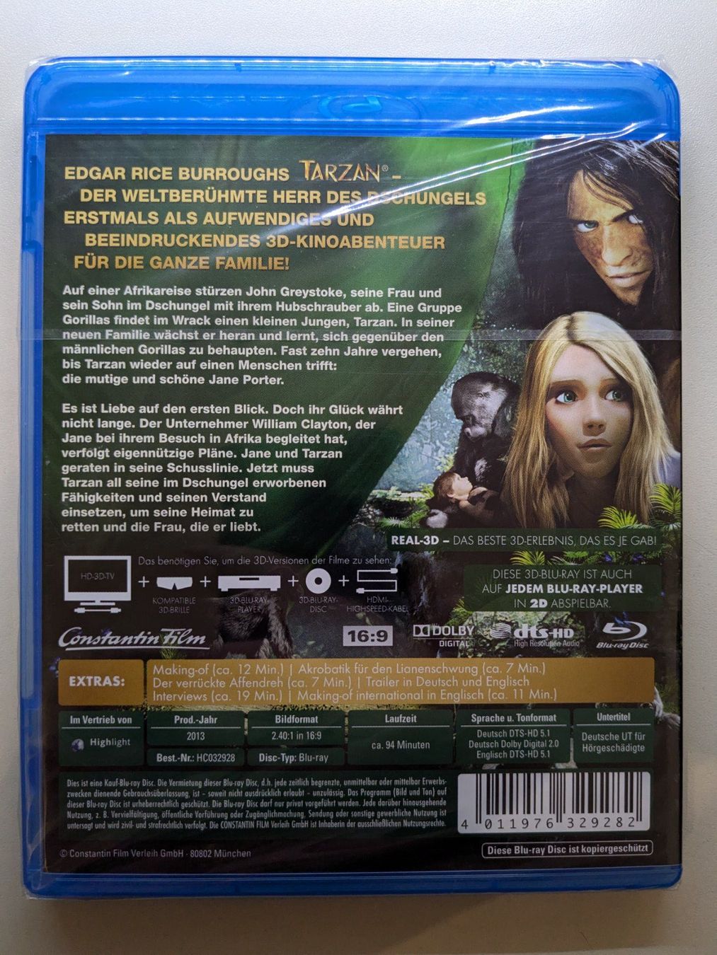 Tarzan [Blu-ray/2D&3D/neu&OVP] (Neu und originalverpackt) in Port für ...