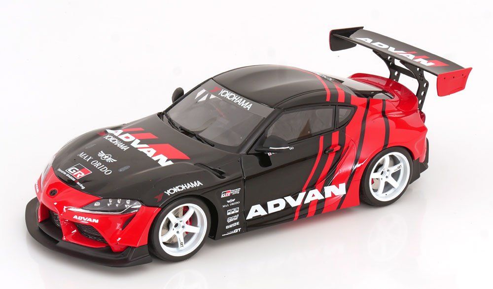 Toyota Supra GR Advan 2020 rot/schwarz 1/18 GT-Spirit NEUHEI (Neu und originalverpackt) in ...