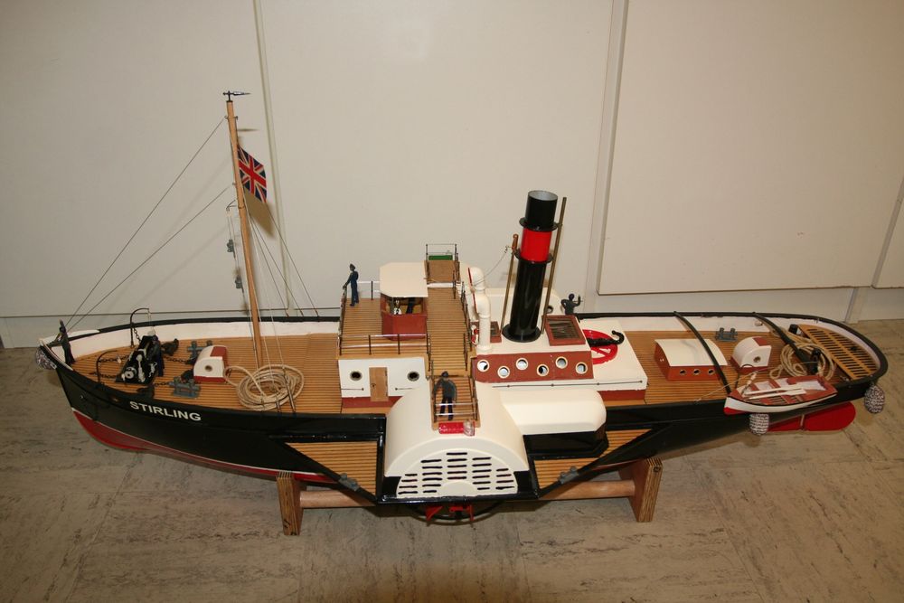 Modellschiff Stirling; Seitenradschlepper mit Dampfantrieb | Kaufen auf ...