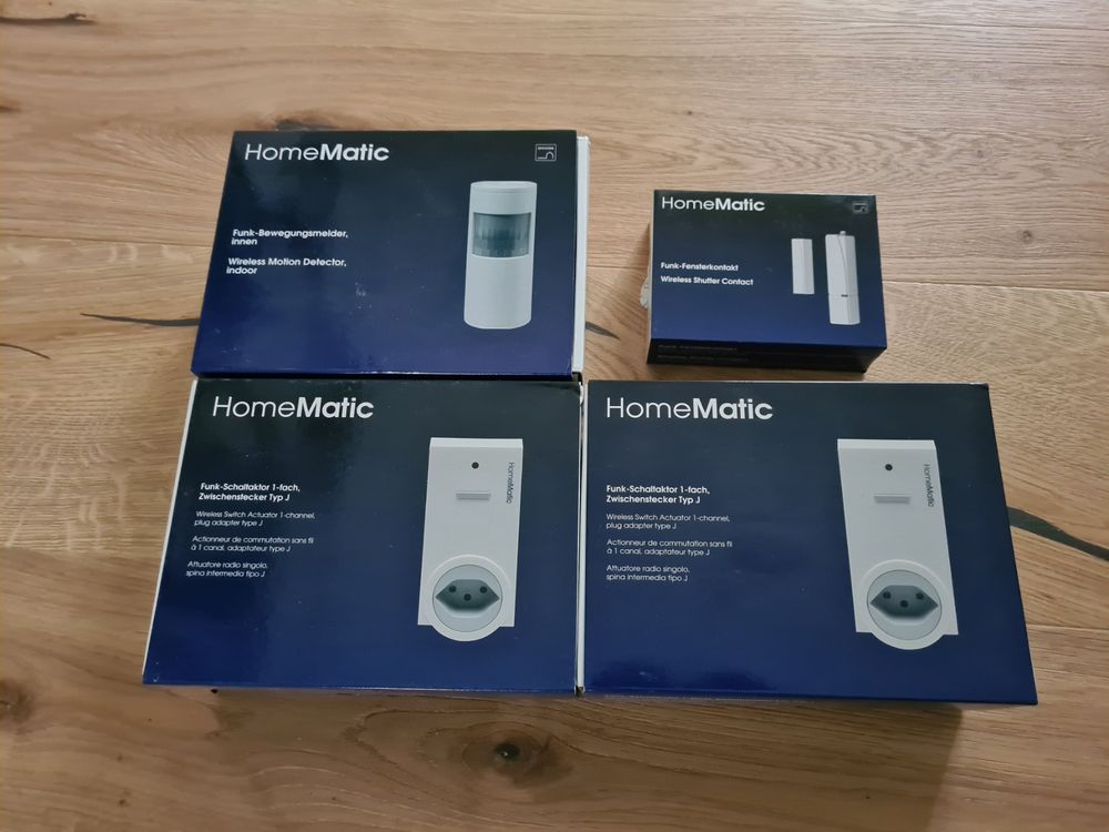 HomeMatic Funk Bewegungsmelder, Switch und Fensterkontakt | Kaufen auf ...