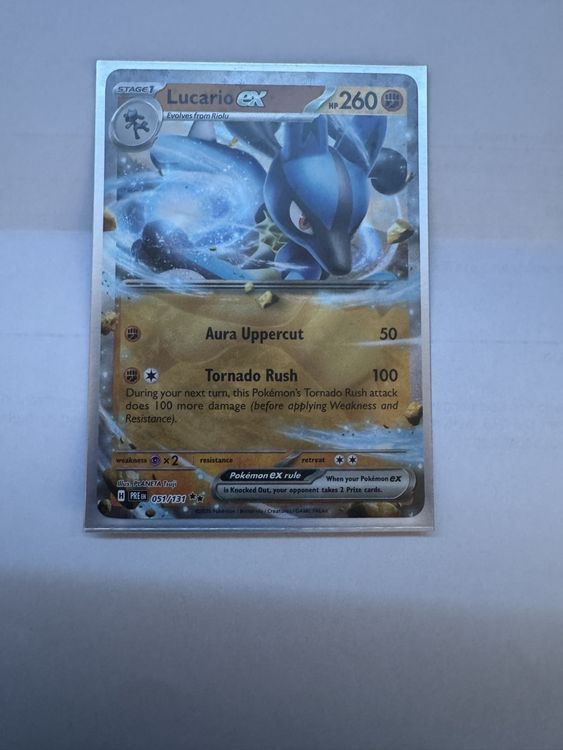 Pokemon Prismatic evolutions Lucario ex (051/131) | Kaufen auf Ricardo