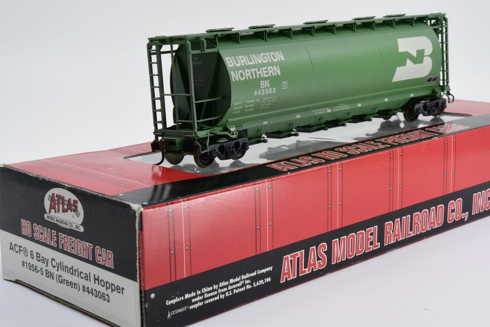 Atlas H0, BN, ACF 6-Bay Cylindrical Hopper #443063, gealtert (Gebraucht) in Rüti ZH für CHF 30 ...