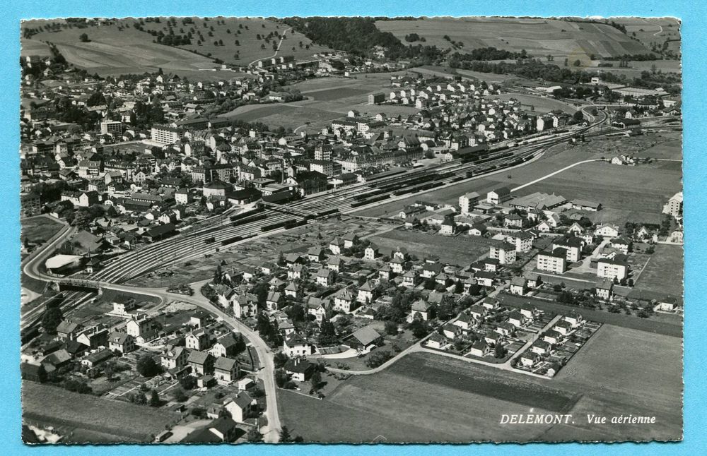 Delemont - Flugaufnahme 1962 (Gebraucht) in Opfikon für CHF 8 – mit Lieferung auf Ricardo kaufen
