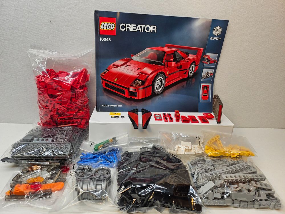 LEGO Creator Ferrari F40 Set 10248, Jahr 2015 komplett, RAR (Gebraucht ...