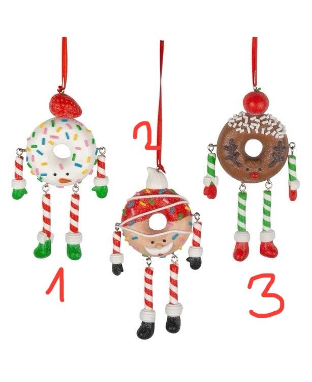 Baumschmuck Donuts mit beweglichen Armen und Beinen 12cm (Neu und ...