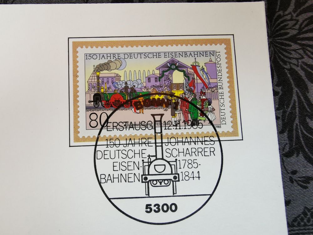 Numis-/Münzbrief "1 Deutsche Mark" ADLER 150 Jahre Eisenbahn (Gebraucht ...