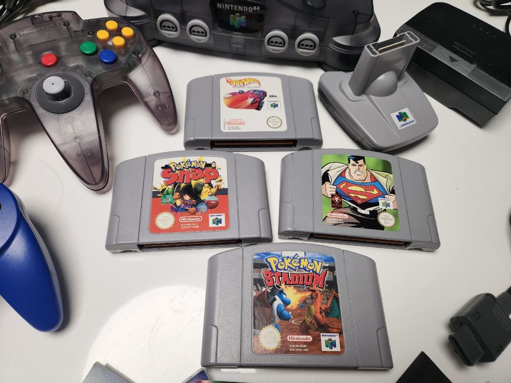 Nintendo 64 Smoke Grey ( Black ) mit 4 Spielen & (Gebraucht) in Reiden ...