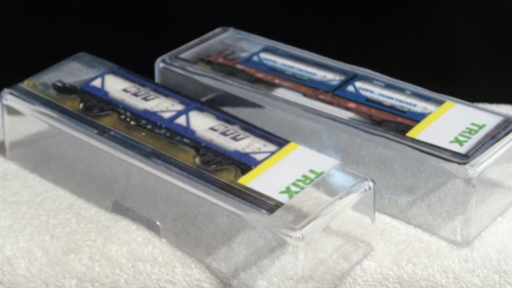 Trix 15289, Tankcontainer, Taschenwagen, Containerwagen, NEU (Neu und ...