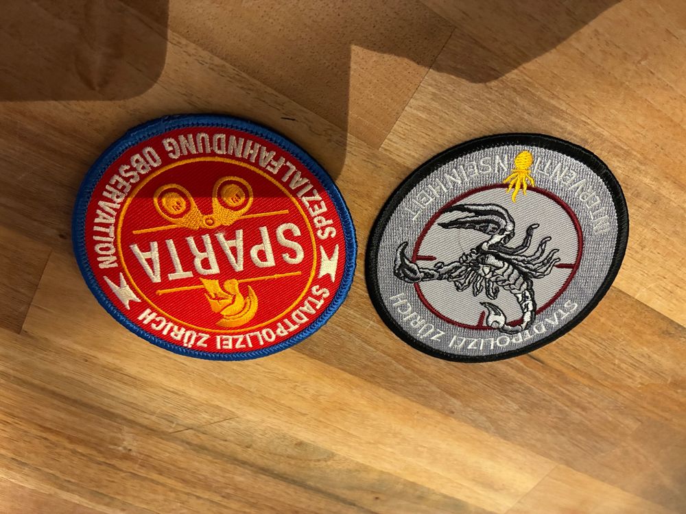 2 patch polizei zürich. sparta (Gebraucht) in Oberiberg für CHF 40 ...