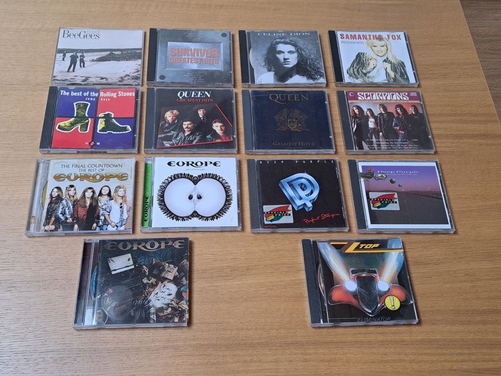 Set mit verschiedenen CDs, Queen, Europe, Deep Purple u.a. (Gebraucht ...