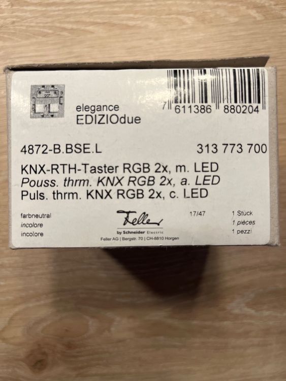 KNX-RTH-Taster RGB 2x, m. LED | Kaufen auf Ricardo