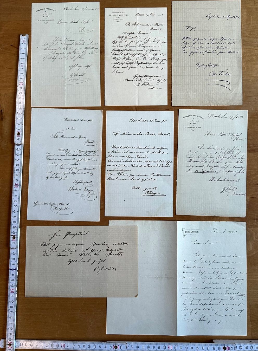 8 antike Briefe, Dokumente 1895, 131 Jahre alt ab 1.- (Gebraucht) in ...