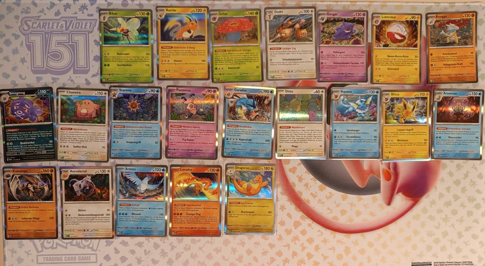 Pokémon (MEW 151): 21 Holo Base Set Karten (DE) (Neu (gemäss ...