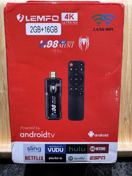 Android TV Box 4K HDR Lemfo H98 Mini (Neu und originalverpackt) in ...
