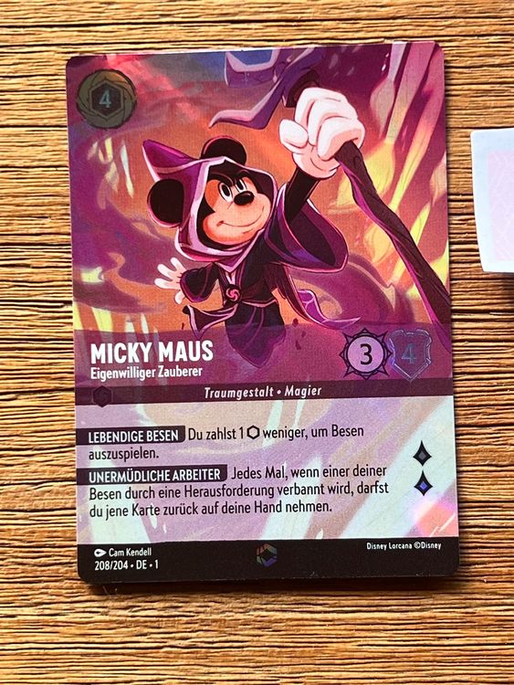 Disney Lorcana Micky Maus Enchanted 208/204 Mickey Mouse DE | Kaufen ...