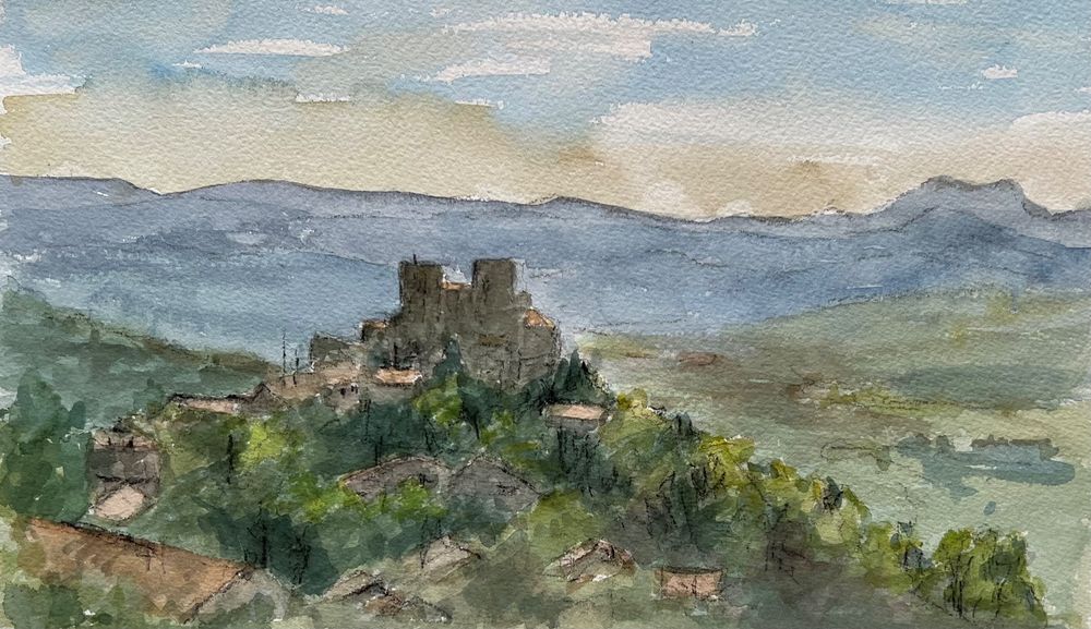 Hans LANZ, Chateau du Puy Aquarell (Gebraucht) in Zürich für CHF 5 ...
