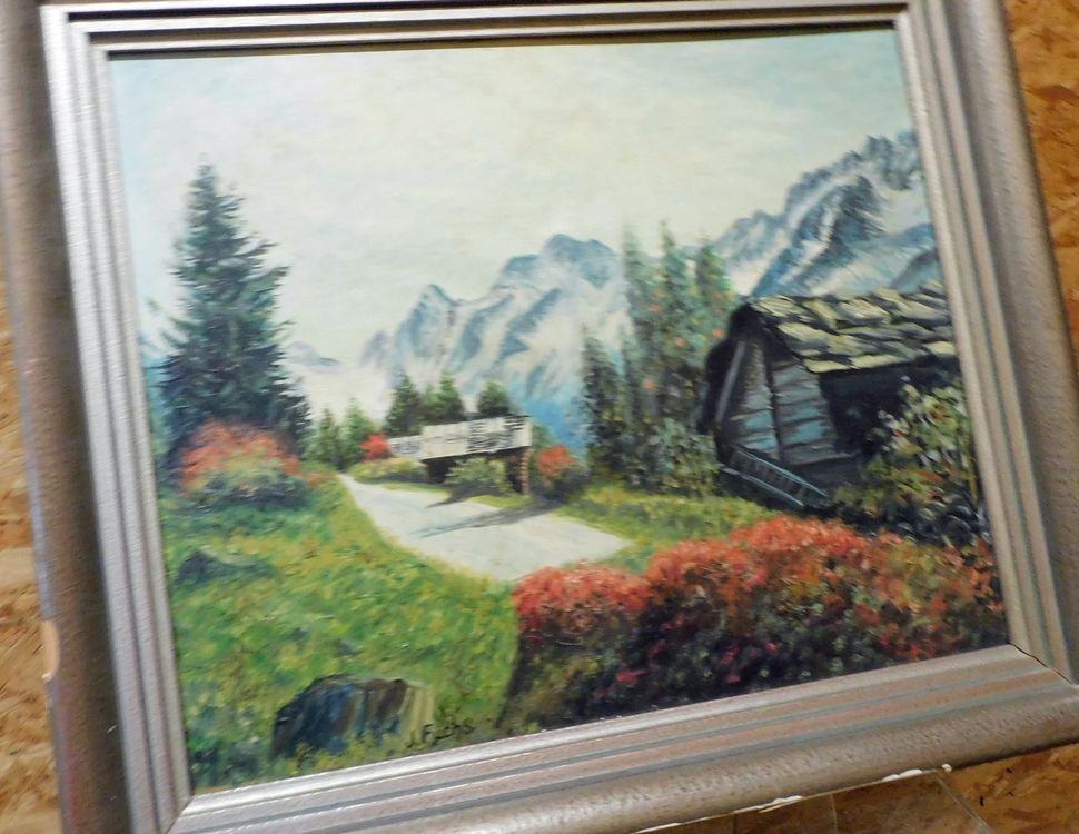 Rausverkauf - Kunst Ölgemälde Landschaft sign J Fuchs | Kaufen auf Ricardo
