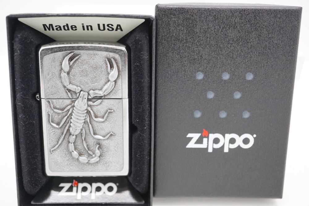 ZIPPO® SCORPION - HEAVY PLATE - 2016 - UNGEZÜNDET | Kaufen auf Ricardo