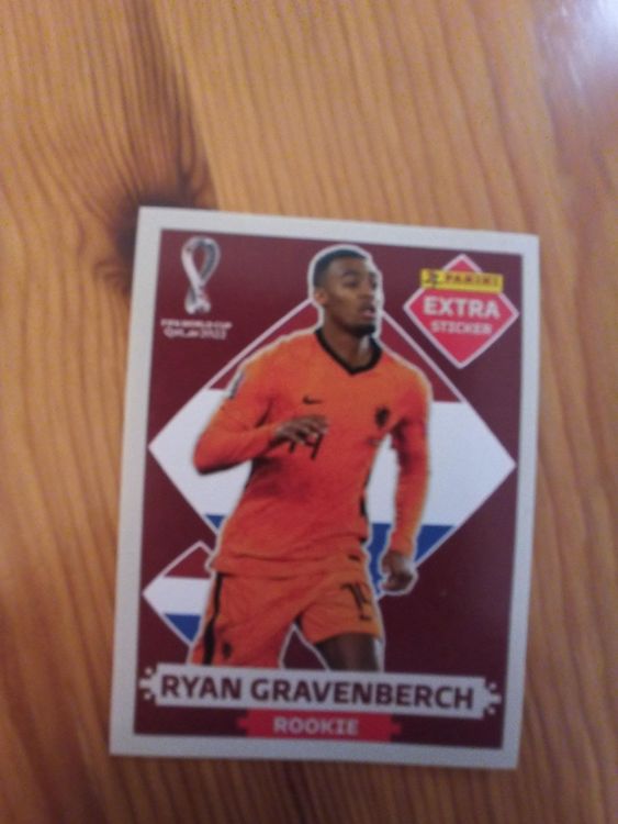 Panini WM 2022 Extra Sticker, Ryan Gravenberch | Kaufen auf Ricardo