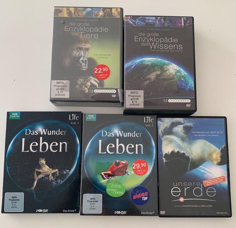 Doku-DVD-Box: Das Wunder Leben, Tiere, Wissen, Erde 🌍 (54) (Gebraucht) in Samstagern für CHF 20 ...