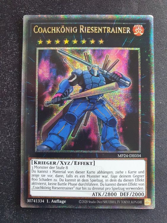 Yu-Gi-Oh! MP24-DE034 Coachkönig Riesentrainer QCentury NM (Neu und ...
