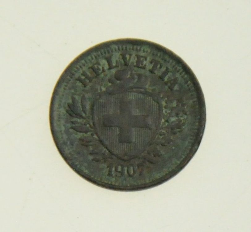 Schweiz 1 Rappen 1907 B Wappen | Kaufen auf Ricardo