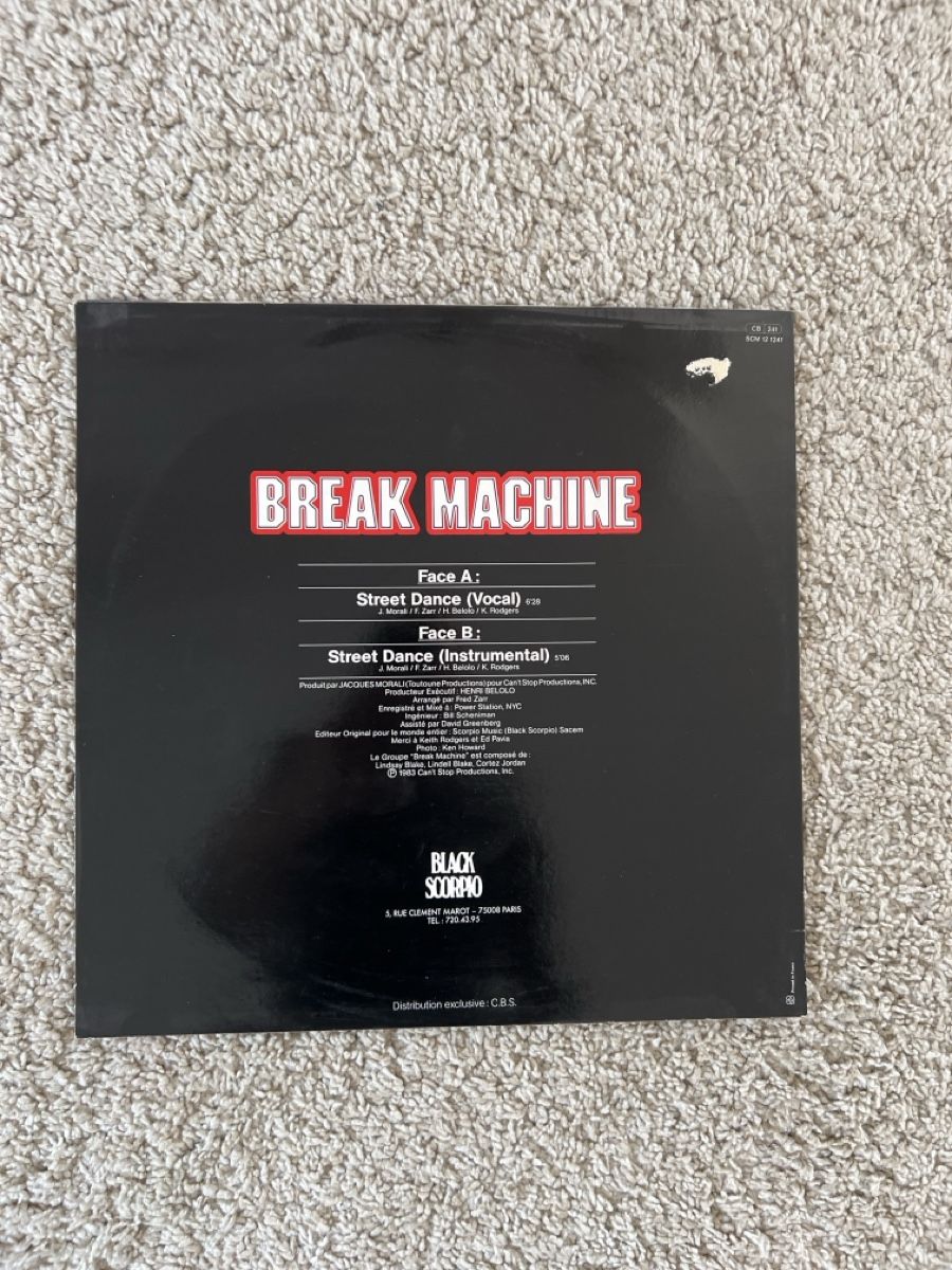 Break Machine - Street Dance Maxi Schallplatte, Rarität! (Gebraucht) in ...