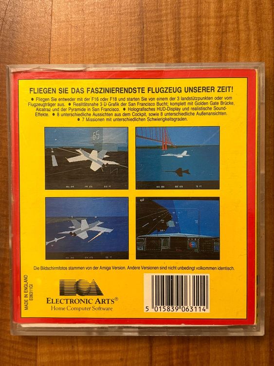 Amiga Spiel: Amiga F/A-18 Interceptor (Clamshell Case) (Gebraucht) in ...
