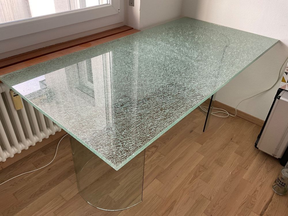 Esstisch crashglas (Gebraucht) in langenthal für CHF 1 – nur Abholung ...