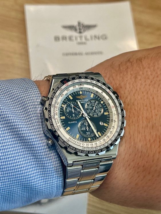 BREITLING NAVITIMER CHRONOGRAPH JUPITER PILOT Blau | Kaufen auf Ricardo