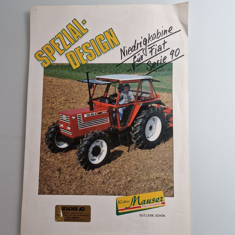 Fiat Traktor Prospekt, Kabine Walter Mauser | Kaufen auf Ricardo