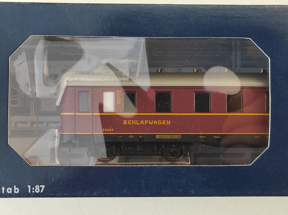 Schürzenwagen/Schlafwagen der Mitropa (DRG) von Liliput H0 (Neu und ...