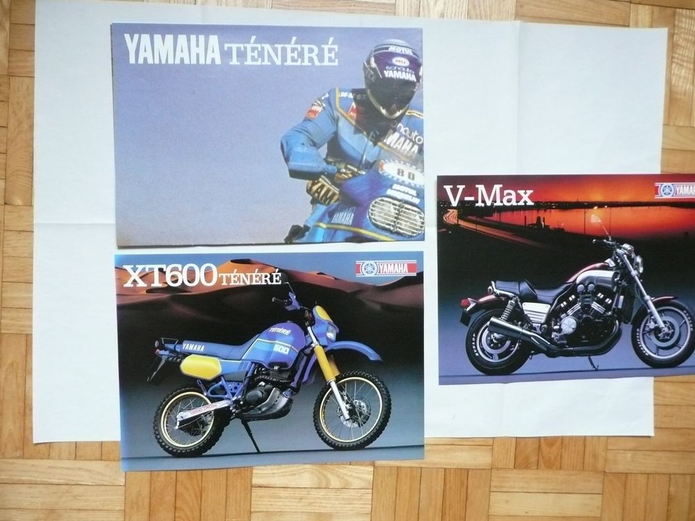 OLDTIMER PROSPEKT YAMAHA XT600Z TENERE+V-MAX+JAHRESPROGRAMM | Kaufen auf Ricardo
