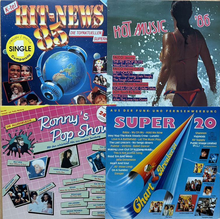 Sampler 80er Rock Pop Falco Gazebo Billy Idol Prince usw. | Kaufen auf ...