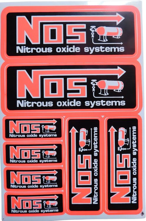 NOS N.O.S. Aufkleber Sticker 1,Bogen 27 x 18 cm Tuning ST333 (Neu und ...
