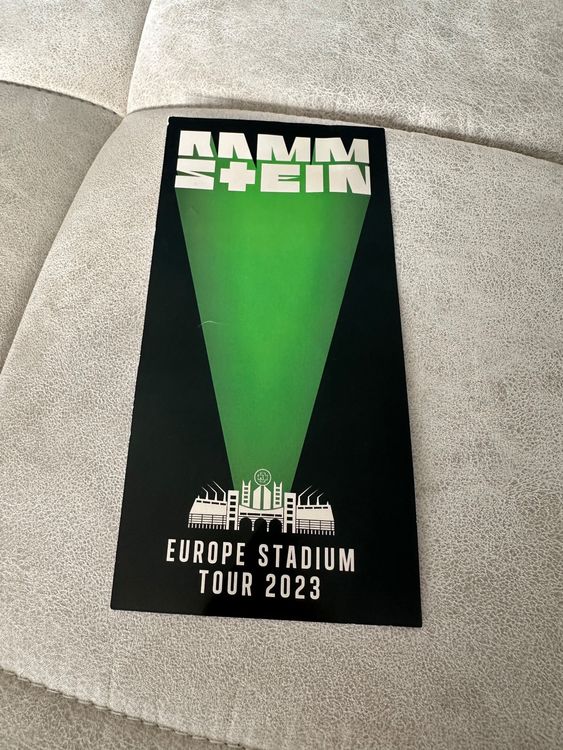 Rammstein Europe Tour 2023 Bern Ticket *SAMMLER* (Gebraucht) (Gebraucht) in Weggis für CHF 1 ...