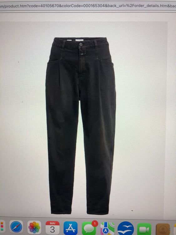 Closed - Pantalon noir taille haute - T 36 - TBE tendance (D'occasion ...