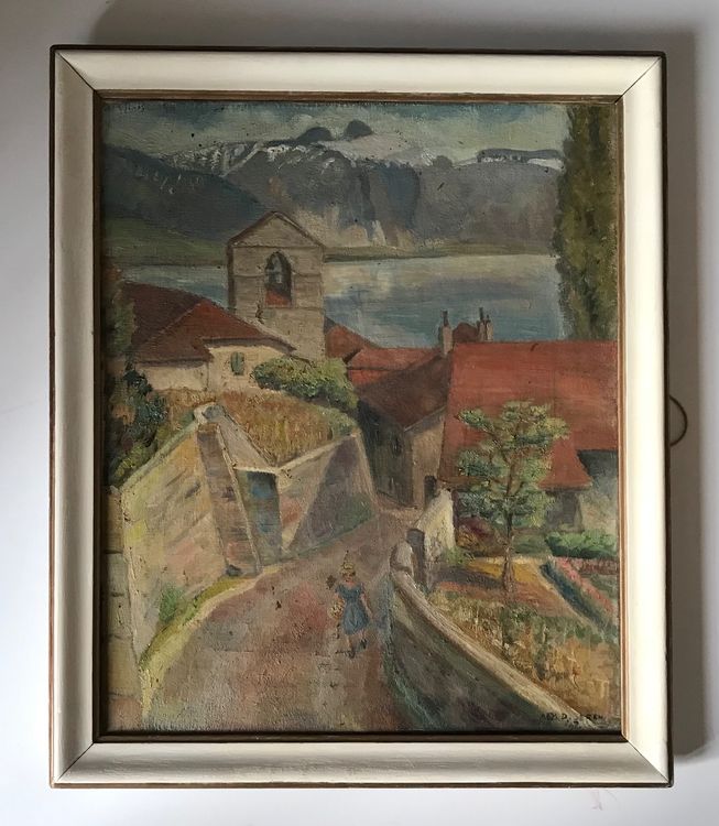 Tableau ancien d’Albert Diserens 1891- 1967 peintre Vaudois (Gebraucht ...