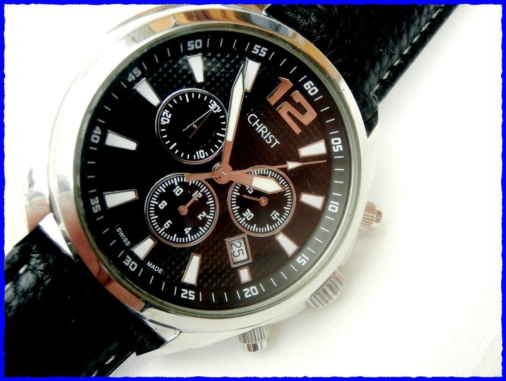 CHRIST Chronograph - mit edlem Uhrwerk - wie neu (Neu (gemäss ...