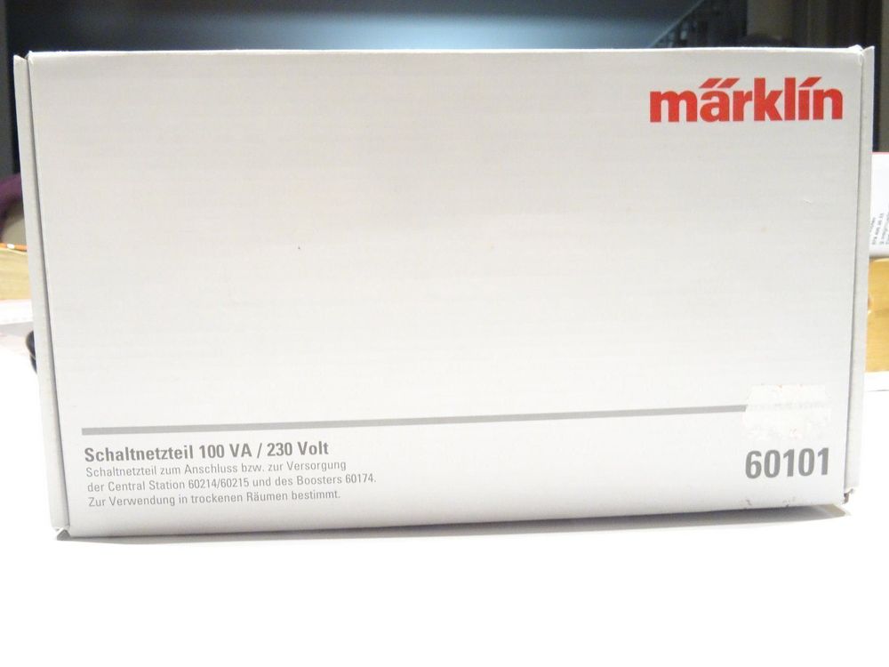 Märklin 60101 Schaltnetzteil 100 VA/230V (Neu und originalverpackt) in ...