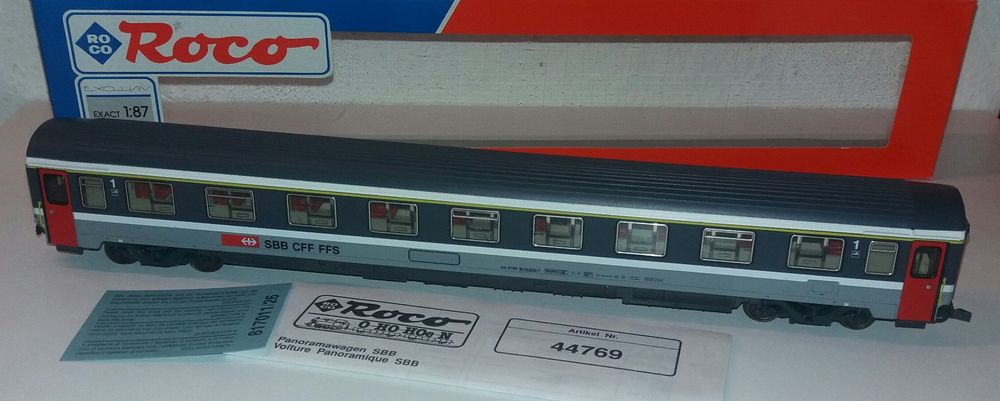 Roco 44769 - - 1:87 - - SBB Eurorcitywagen 1.Kl. - HO (Gebraucht) in ...
