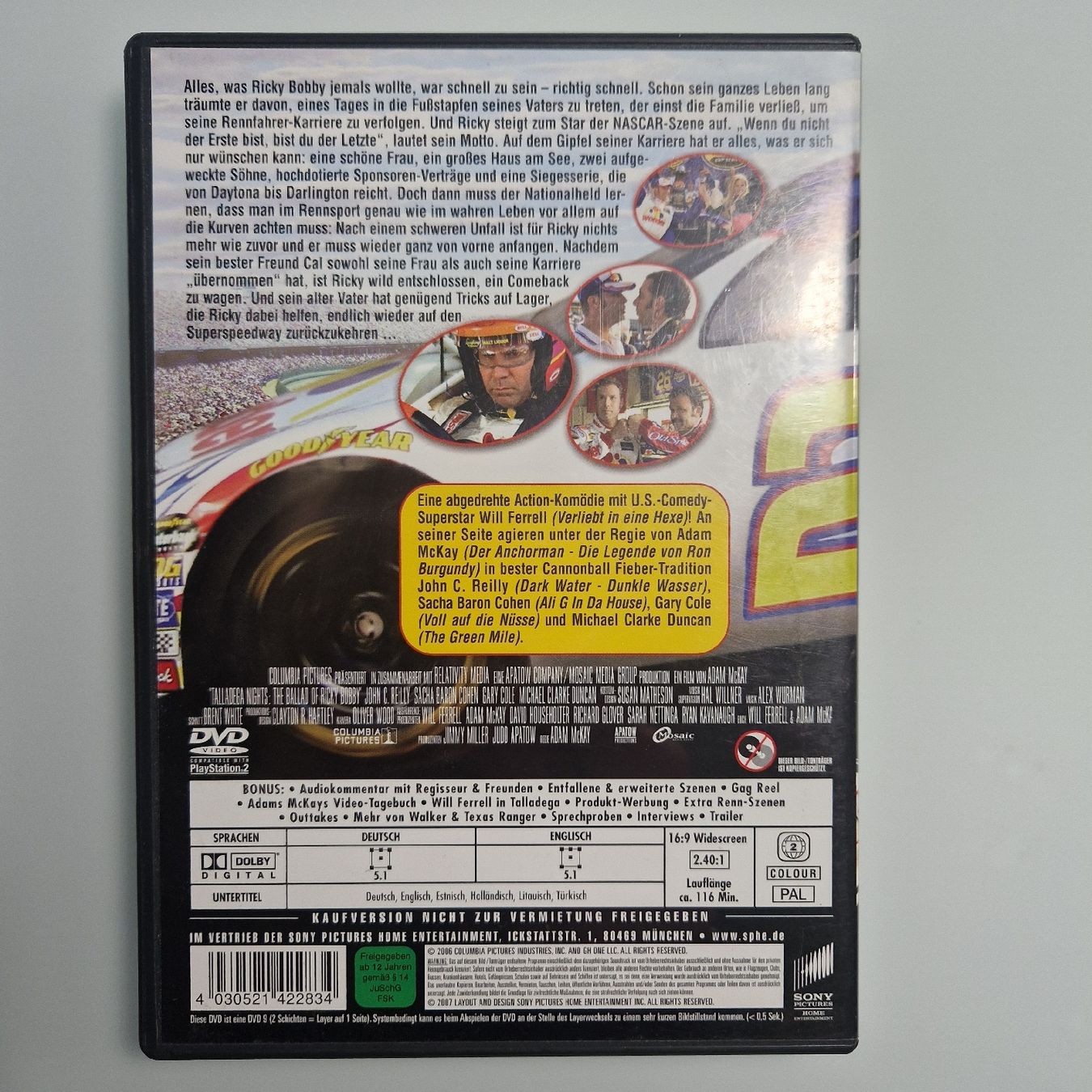 DVD: Ricky Bobby - König der Rennfahrer, Will Ferrell,Movie (Gebraucht ...