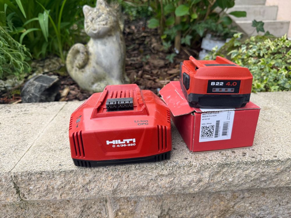 Batterie Hilti B22 4.0 Li-Ion & Chargeur C 4/36-350, parf... (Neuf avec ...