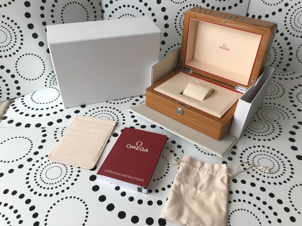 OMEGA - WATCH CASE BOX ECRIN SCHACHTEL INCL. ZÜBENHOR - TOP (Neu ...