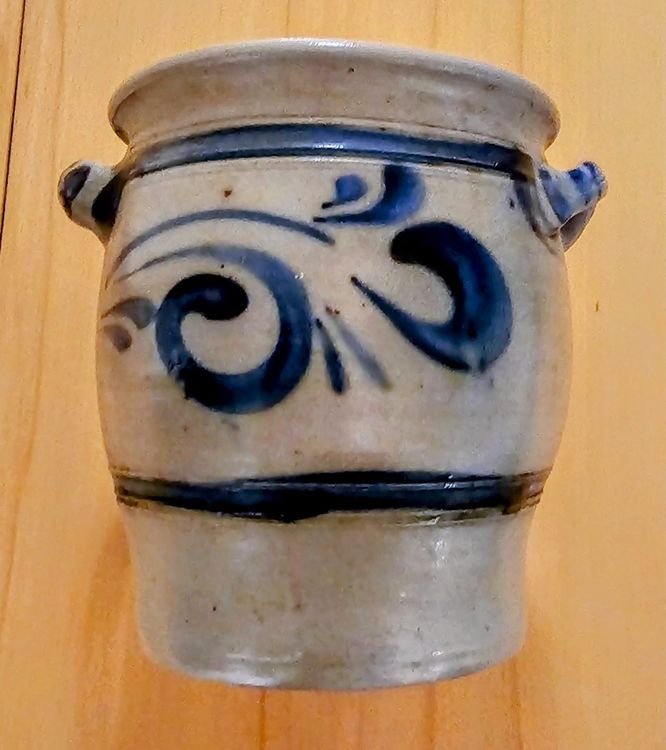 Pot en grès ancien décor gris et bleu de 3 litres (Gebraucht) in ...